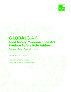 Fillable Online Food Safety Modernization Act Produce Safety Rule Add ...