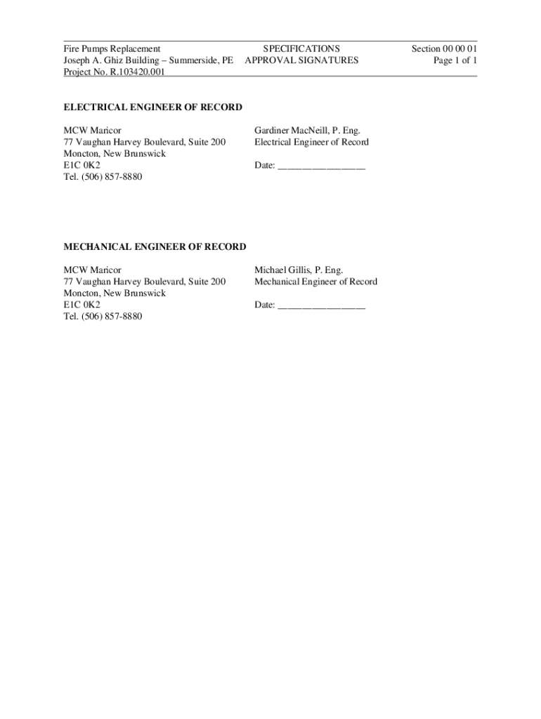 Fillable Online www.merx.compublicsupplierFire Pump Replacement, Joseph ...