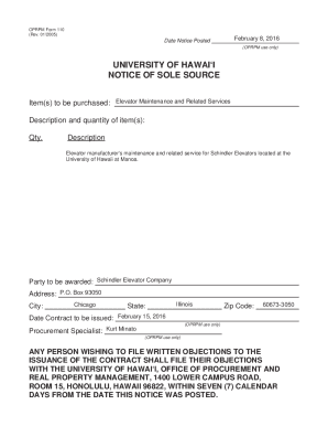 Fillable Online Elevator manufacturer's maintenance and related service for Schindler Elevators ...