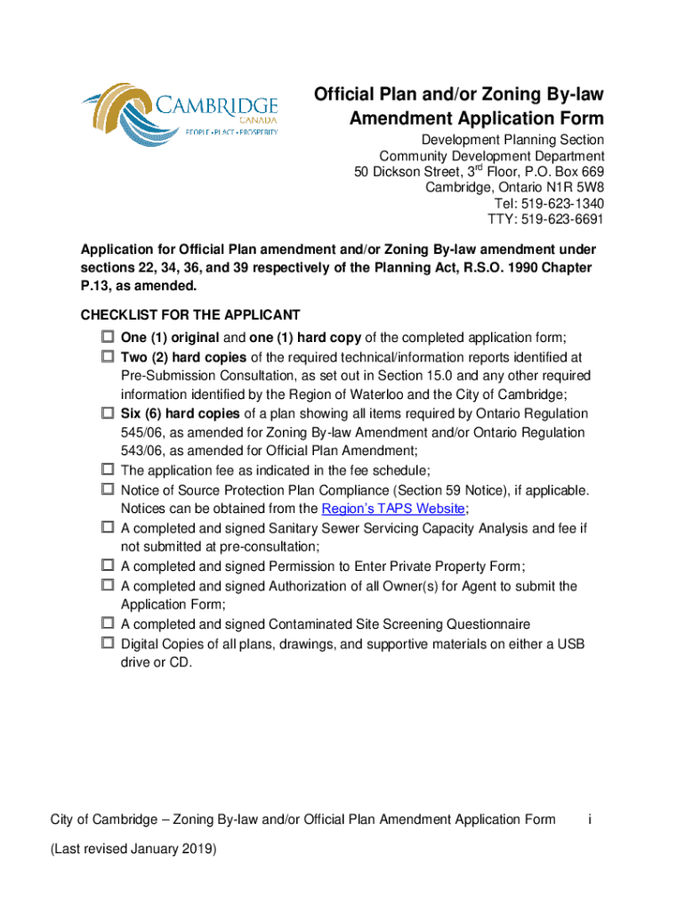 Fillable Online Development Application Form - Site Plan, Zoning By-law Amendment ... Fax Email ...
