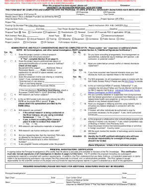 Fillable Online CFAR PROPOSAL SIGN-OFF FORM THIS FORM MUST BE COMPLETED ...