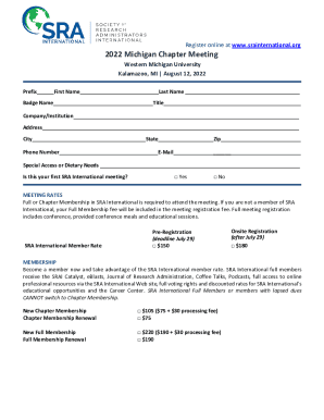 Fillable Online 2022 Michigan Registration Form 2022-06-27 Fax Email ...