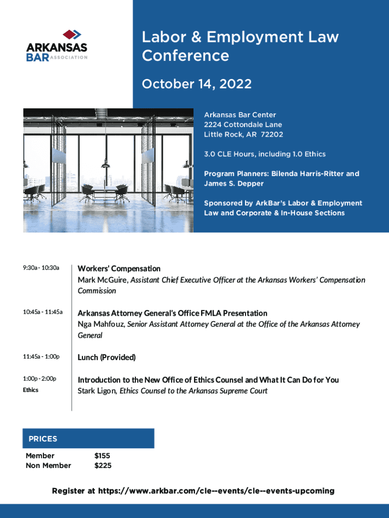 Fillable Online Labor & Employment Law Conference - online donation ...