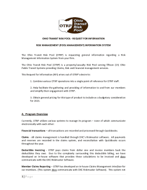 Fillable Online OTRP RFQ for Claims Auditor - online donation form Fax ...