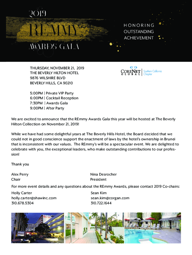 Fillable Online awards gala Fax Email Print - pdfFiller