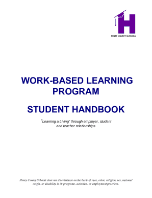 Fillable Online schoolwires henry k12 ga Work-Based Learning Programs ...