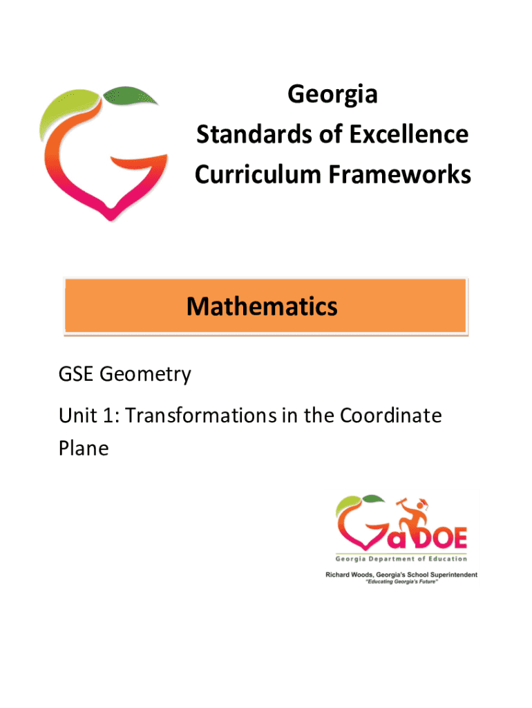 Fillable Online schoolwires henry k12 ga Geometry Unit 1 - Georgia ...