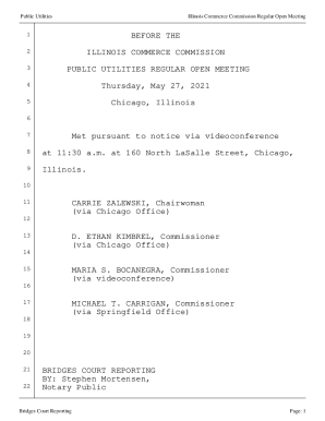 Fillable Online Public Utility - Illinois Fax Email Print - pdfFiller