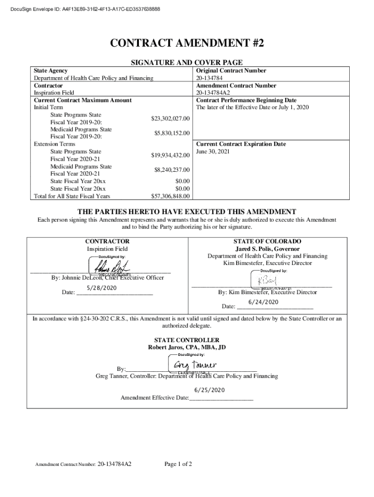 Fillable Online CONTRACT AMENDMENT NO. 13 SIGNATURE AND COVER PAGE Fax ...