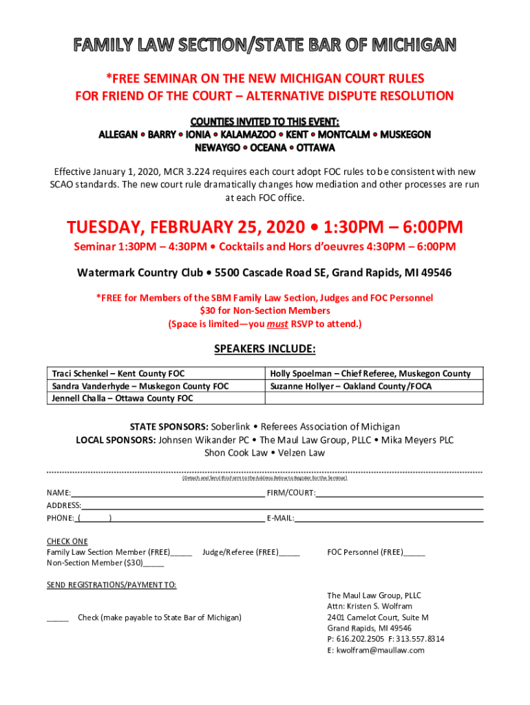 Fillable Online michigancourtrules.orgmcrchapter-3-specialRule 3.218 ...