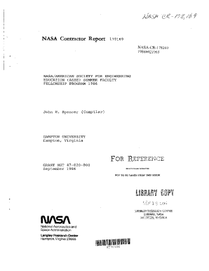 Fillable Online ntrs nasa NASA-CR-178169 Fax Email Print - pdfFiller