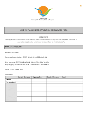 Fillable Online www.knysna.gov.za 01 T1-Pre-application-formT1. Pre ...