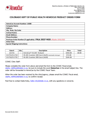 Fillable Online www.hemocue.comHemoCue - Setting the standard for ...