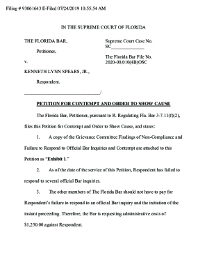 Fillable Online . GC Petition for Contempt and OSC Fax Email Print ...