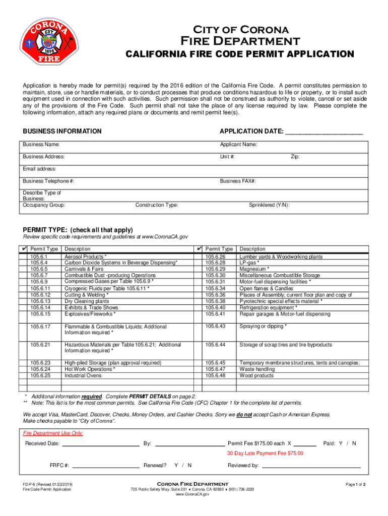 Fillable Online www.cde.ca.govlsnuHealth and Safety Permit and Fire ...