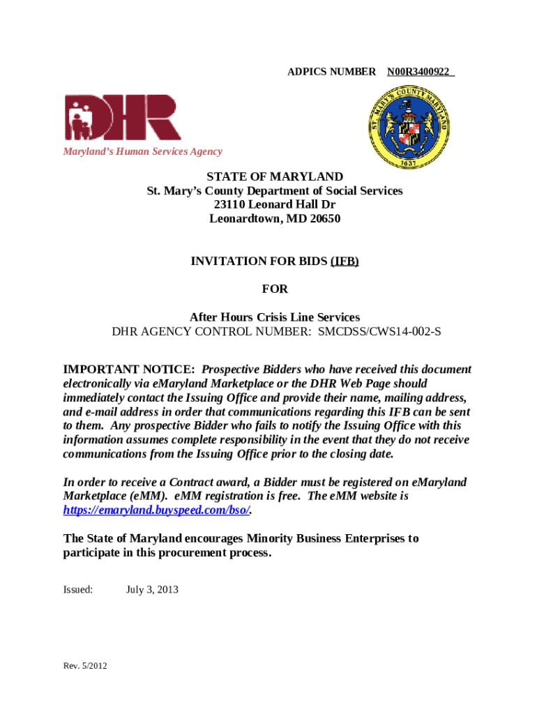 dhs.maryland.govdocumentsRequest for ProposalATTACHMENT C - Maryland ...