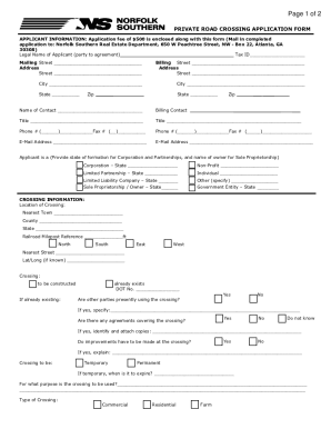 Fillable Online rgpc.comformsprivate-road-crossing-applicationPrivate Road Crossing Application ...