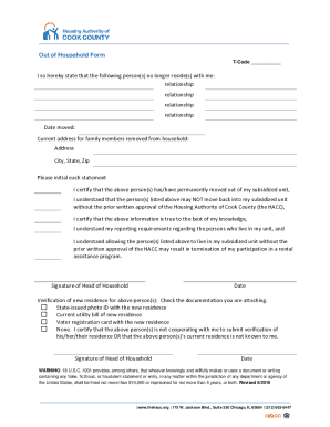 Fillable Online www.formalu.com forms 199387Out-of-Household-Form ...