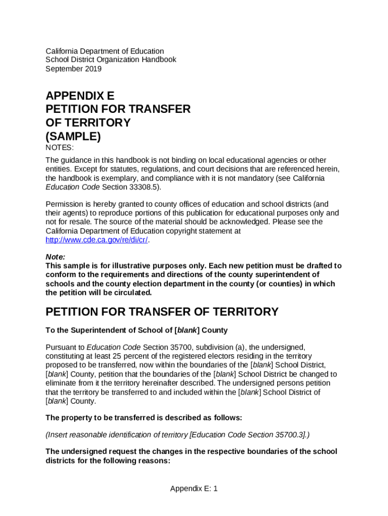 District Organization Manual-Appendix E - District Organization (CA Dept of Education). Sample ...