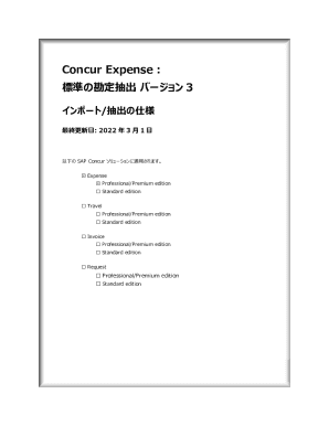 Fillable Online Concur Expense: Expense Types Setup Guide - Concur ...