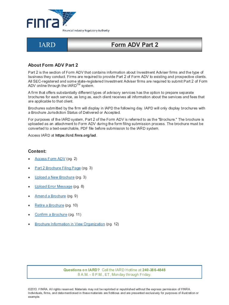 Fillable Online Form ADV Part 2 - Velocity Law, LLC Fax Email Print ...