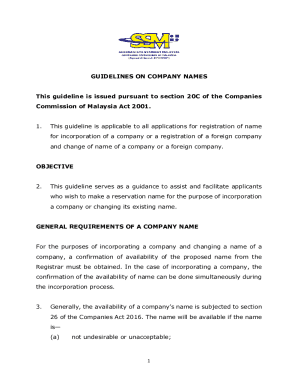Fillable Online www.ssm.com.myPagesLegalFrameworkGUIDELINES ON LIMITED ...