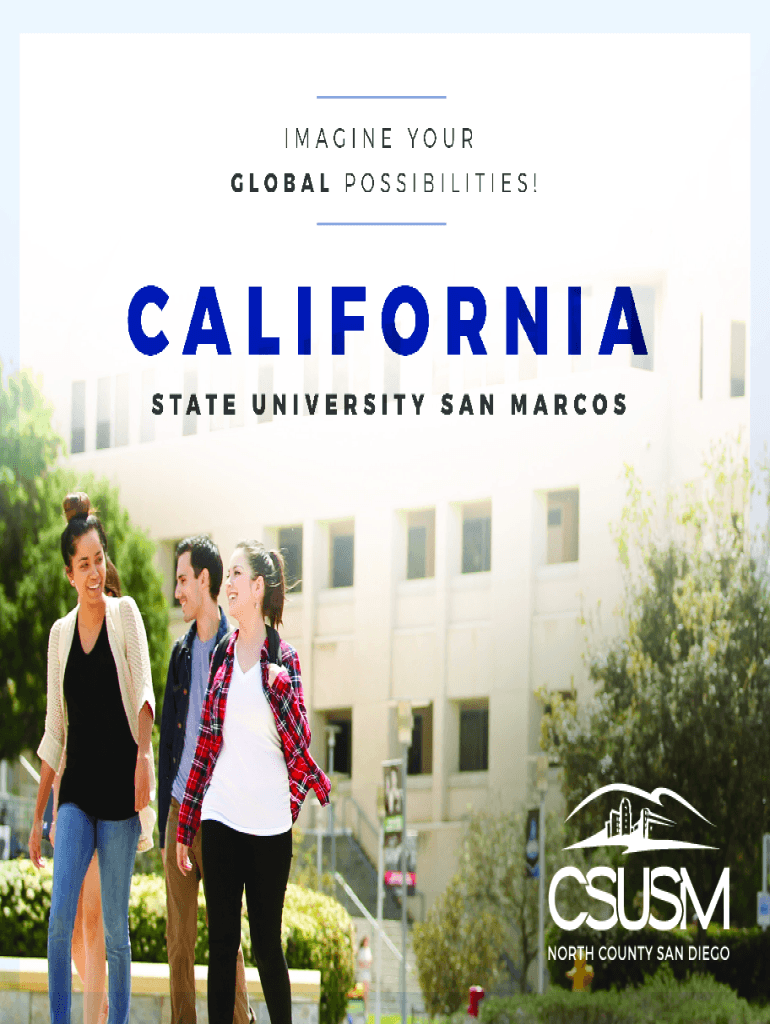 Fillable Online California State University San Marcos (CSUSM) - AEO ...