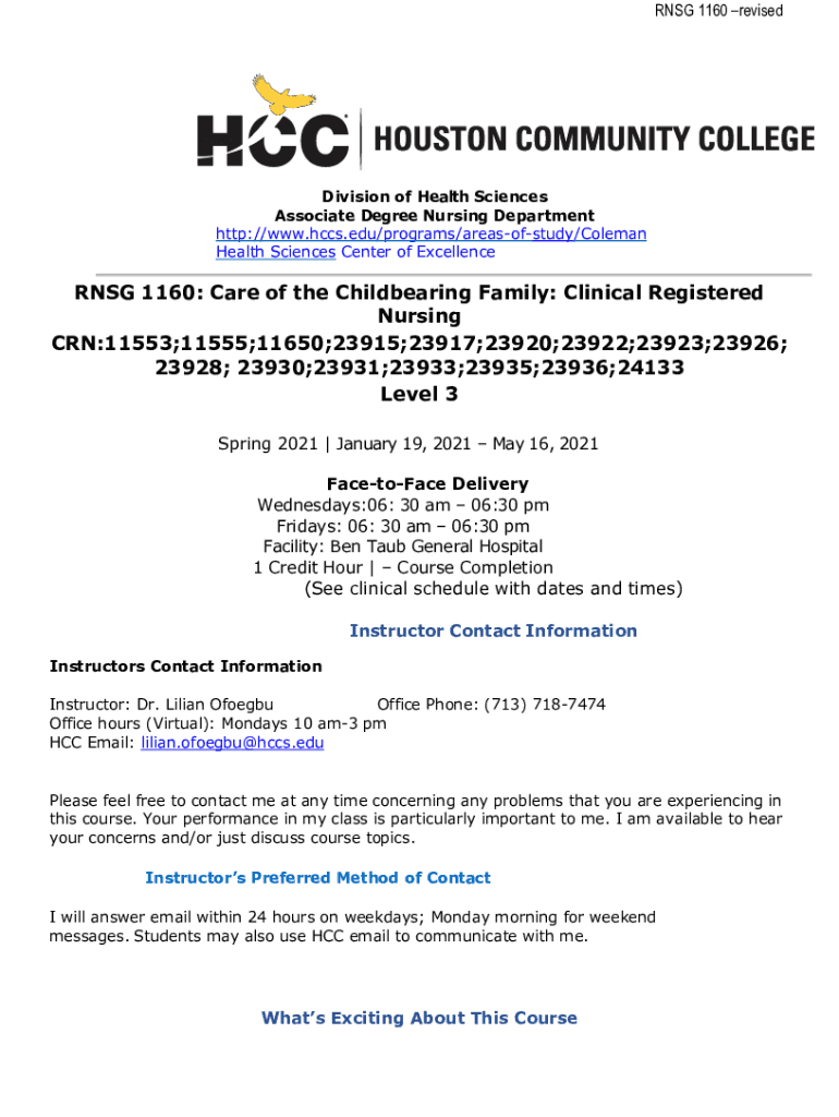 Fillable Online catalog.hccs.edupreviewprogramAward: Nursing, Transition to Registered Nursing ...