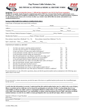 Fillable Online Pop Warner Little Scholars, Inc. - Ngin Fax Email Print ...