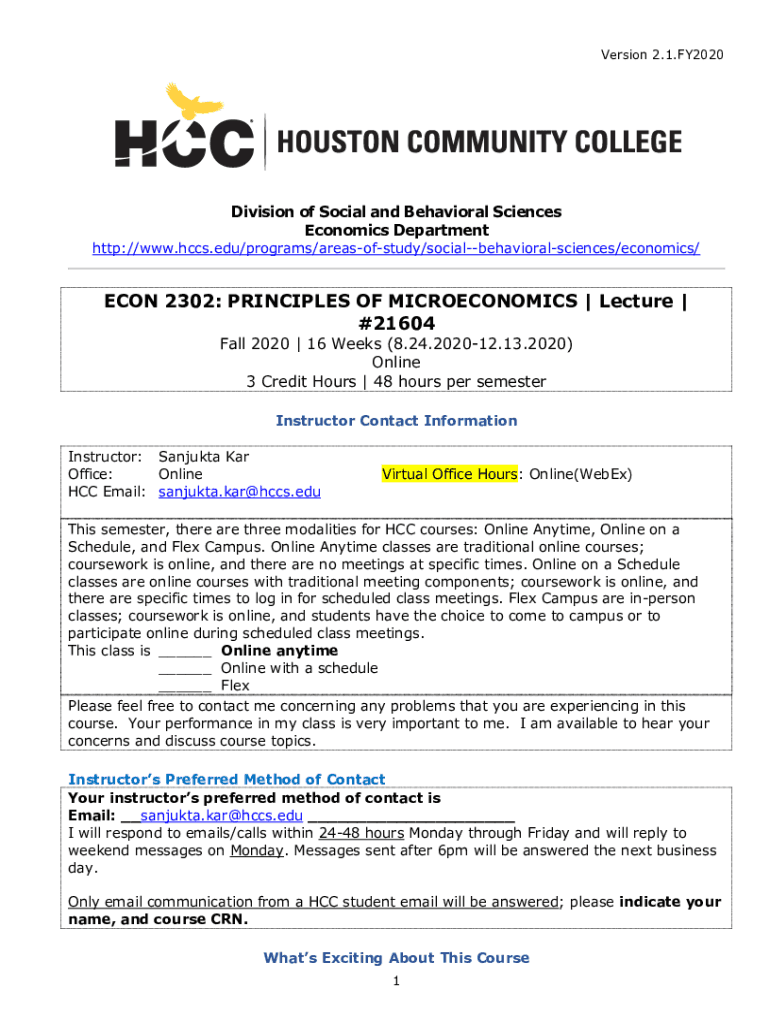Fillable Online learning.hccs.edu Fax Email Print - pdfFiller