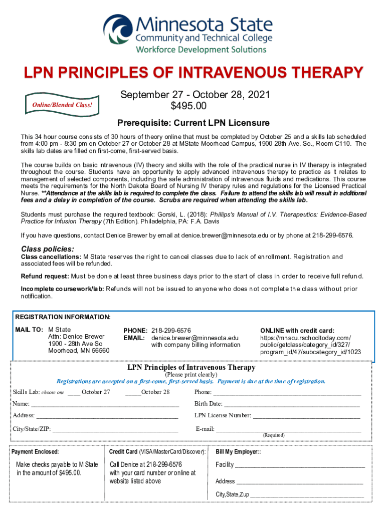 Fillable Online Lpn scope of practice for iv therapy ohio Fax Email ...