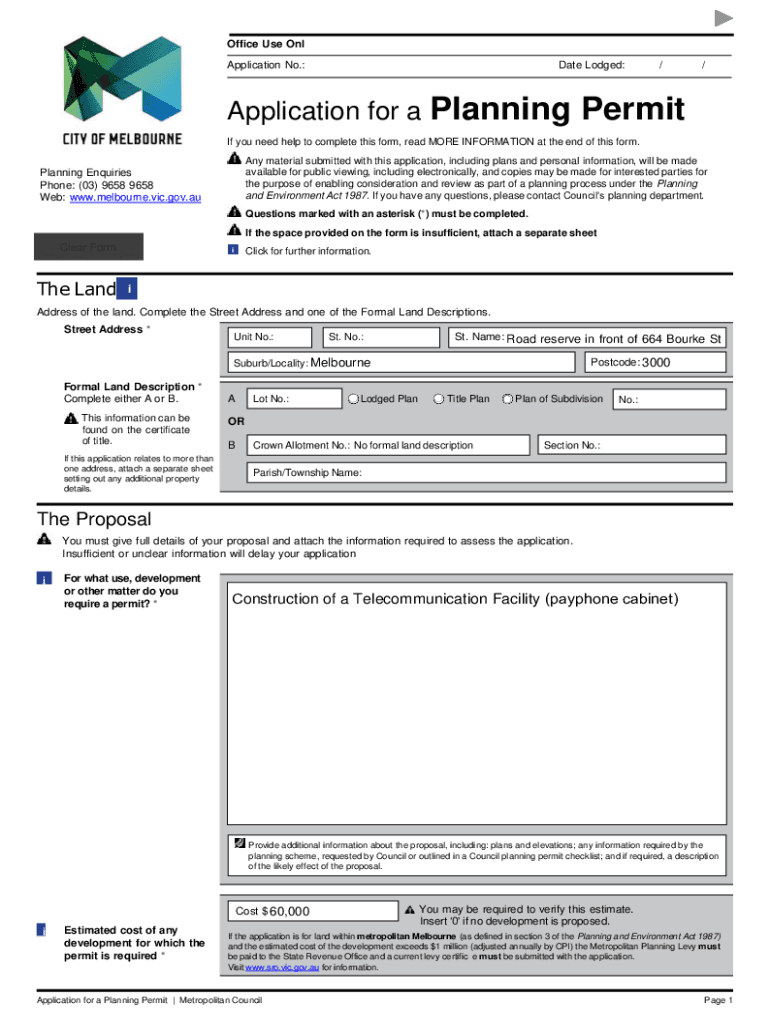 Fillable Online 664 Bourke Street Melbourne Fax Email Print - pdfFiller