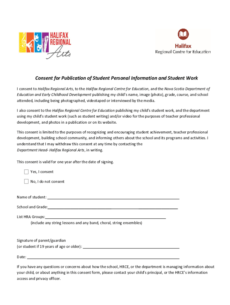 Fillable Online www.yrdsb.caDocumentsFOR-StudentInformationConsentUse ...