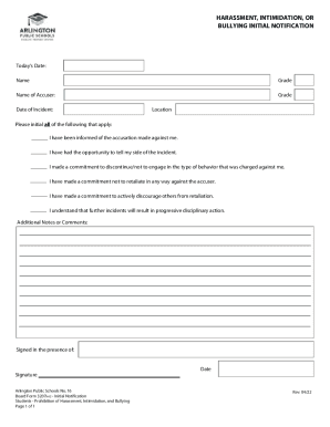 Fillable Online asd wednet Form 3207Int2 - Initial Notification s.pdf ...