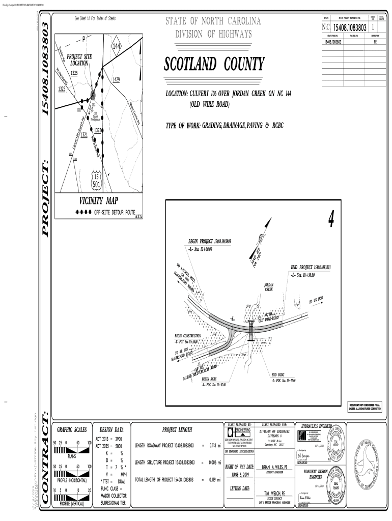 Fillable Online SCOTLAND COUNTY - Connect NCDOT Fax Email Print - pdfFiller