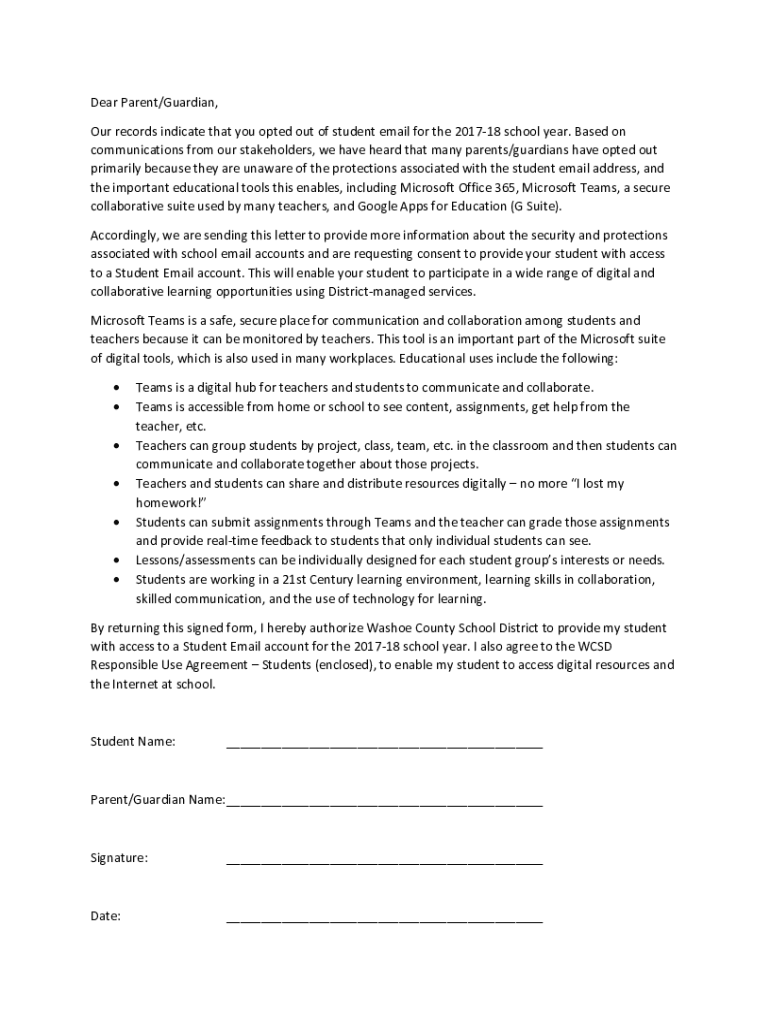 Fillable Online doh.wa.govsitesdefaultSchool Sample Parent Notification ...