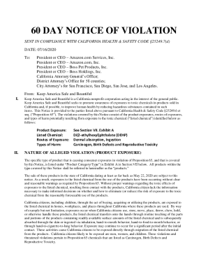 Fillable Online oag ca Health and safety code violations - bcas.doitall ...