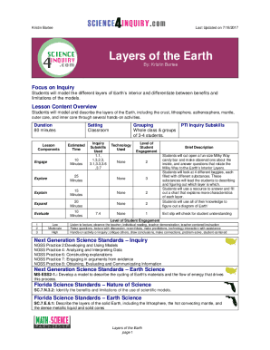 Fillable Online byjus.comphysicslayers-of-the-earthThe Layers Of Earth ...