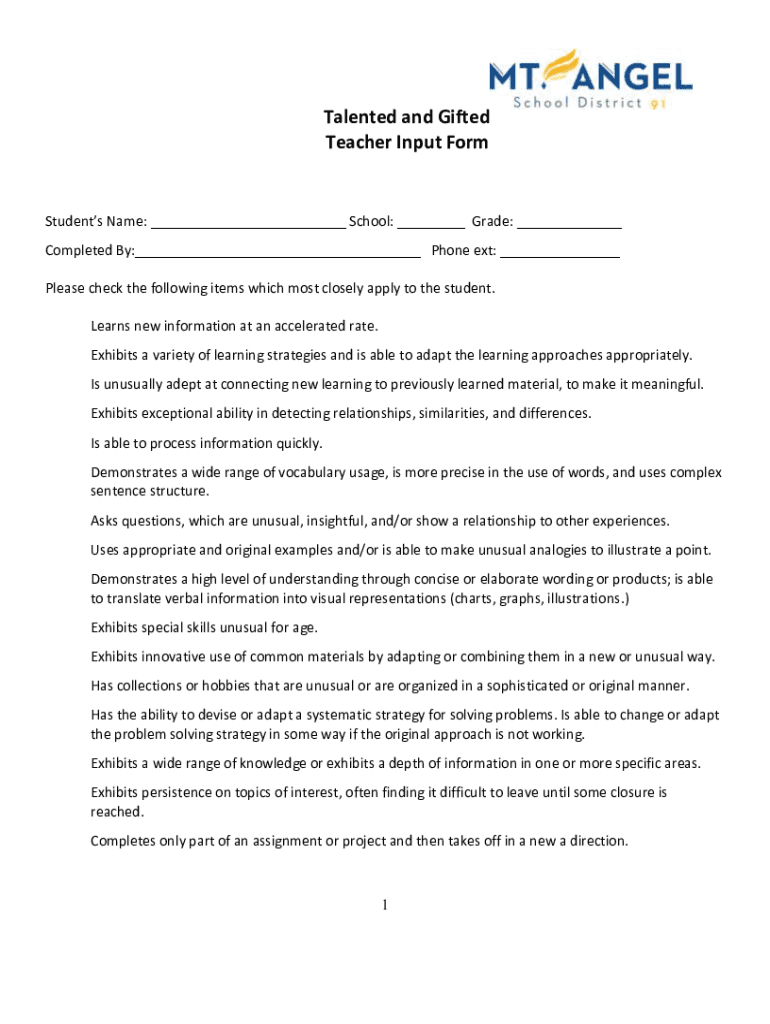 Fillable Online How to Become a Gifted and Talented Teacher: Career and ...