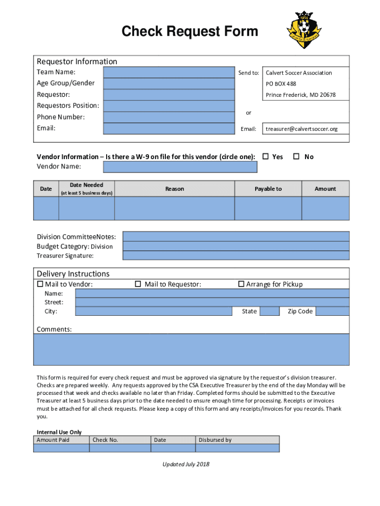 Fillable Online Check Request Form Fax Email Print - pdfFiller