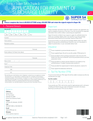 Fillable Online Fillable Online Form Super SA Triple S APPLICATION FOR ...