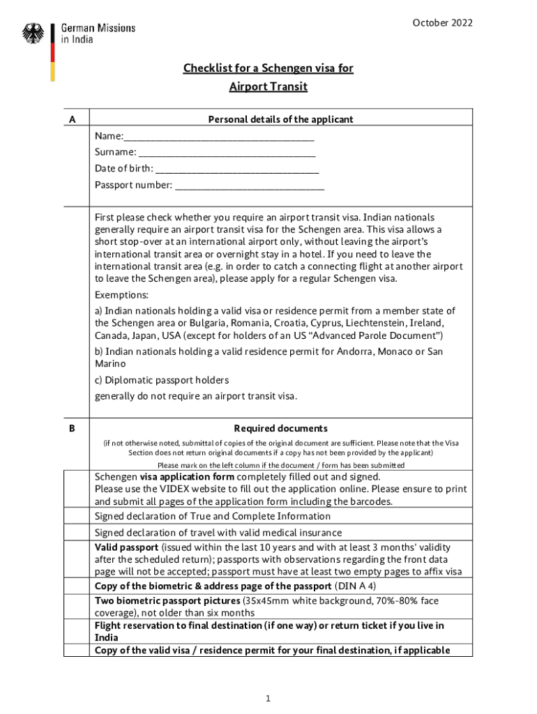 Fillable Online www.schengenvisainfo.comtransit-schengen-visaAirport ...