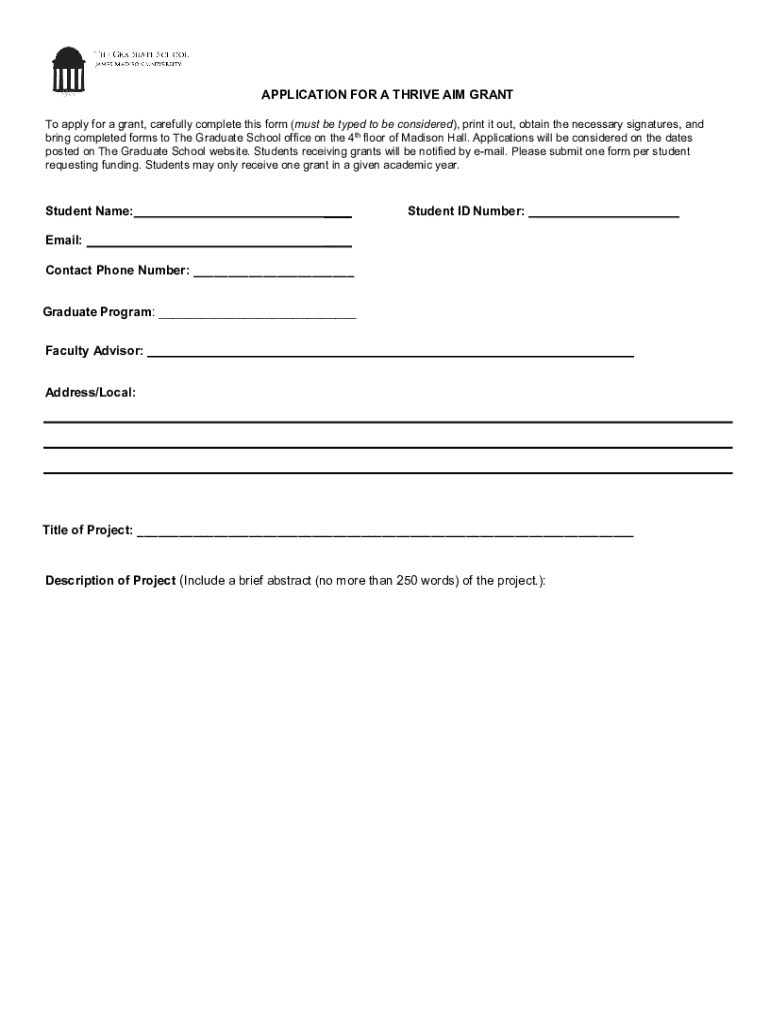 Fillable Online How to Apply for a Thrivent Action GrantThrivent Grants ...