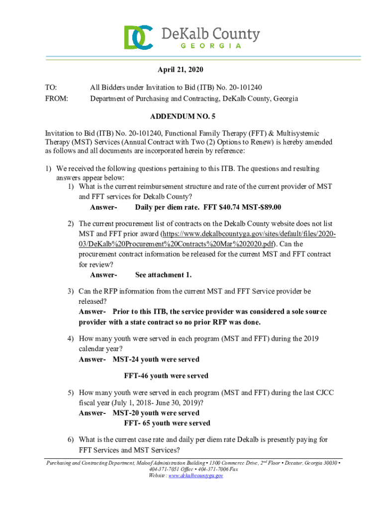 Fillable Online All Bidders under Invitation to Bid (ITB) No. 20-101240 ...