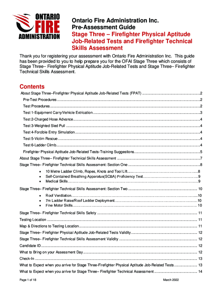 Fillable Online www.ofai.capre-assessment-guidesPre-Assessment ...