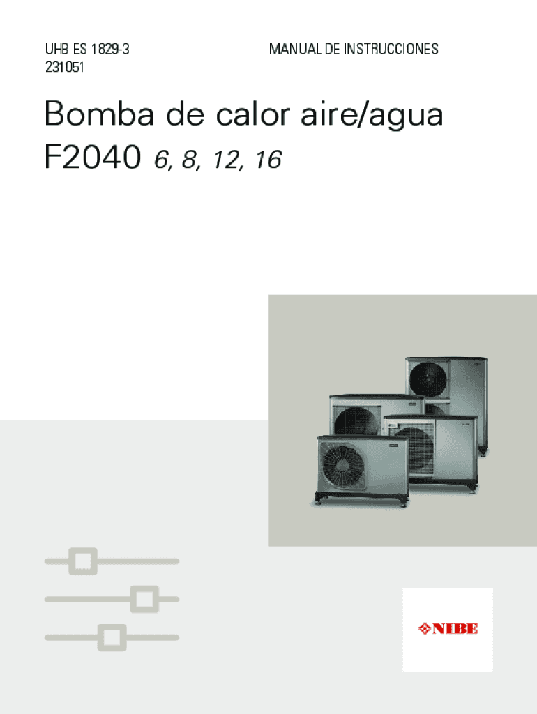 Fillable Online Heat pumps for sustainable energy solutions - NIBE Fax Email Print - pdfFiller