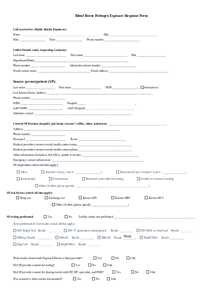 Fillable Online Enforcement Procedures for the Occupational Exposure to Bloodborne ... Fax Email ...