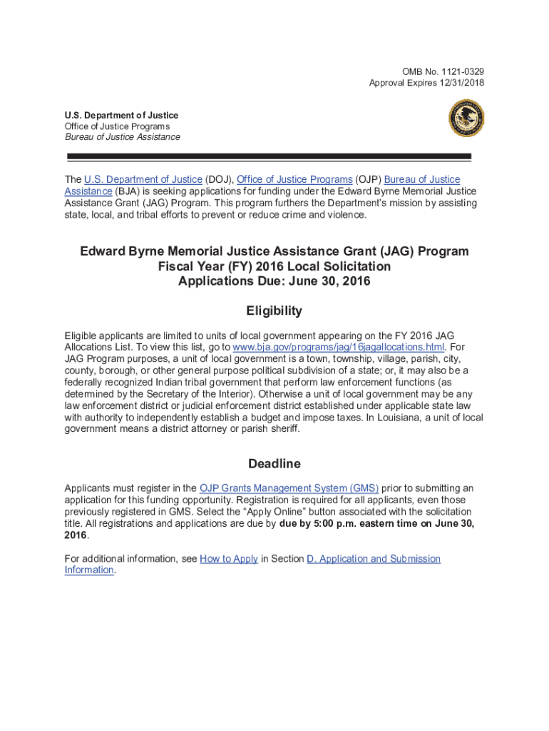 Fillable Online Edward Byrne Memorial Justice Assistance ... - Escambia ...