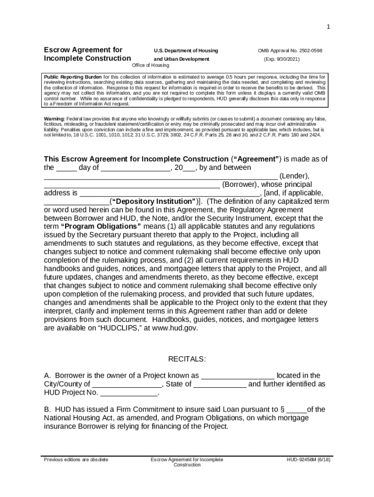 www.hud.govsitesdocumentsEscrow Agreement for OMB Approval No. 2502 ...