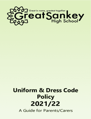 Fillable Online Uniform & Student Dress Code Fax Email Print - pdfFiller
